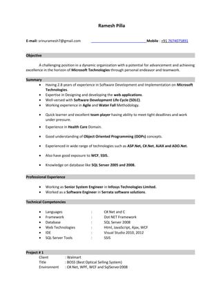 Ramesh Resume | DOC