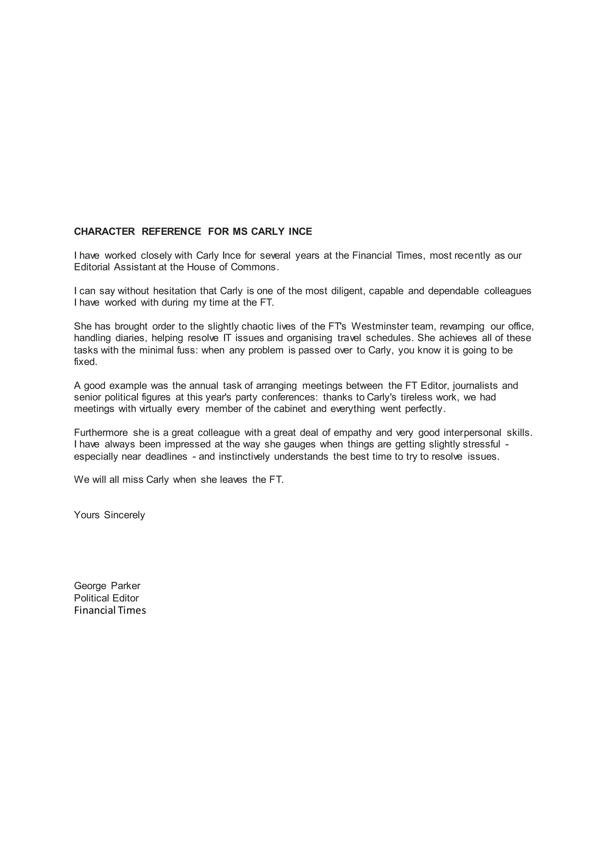 Charater Reference_George Parker | DOCX