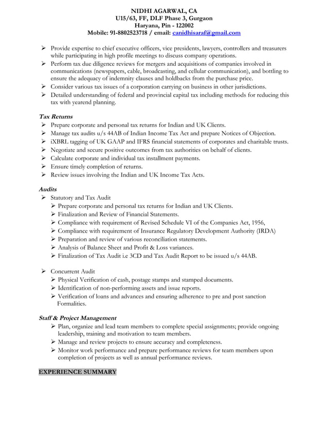 NIDHI AGARWAL_resume | PDF