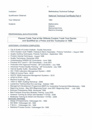 Curriculum Vitae Rodger Vassen | PDF