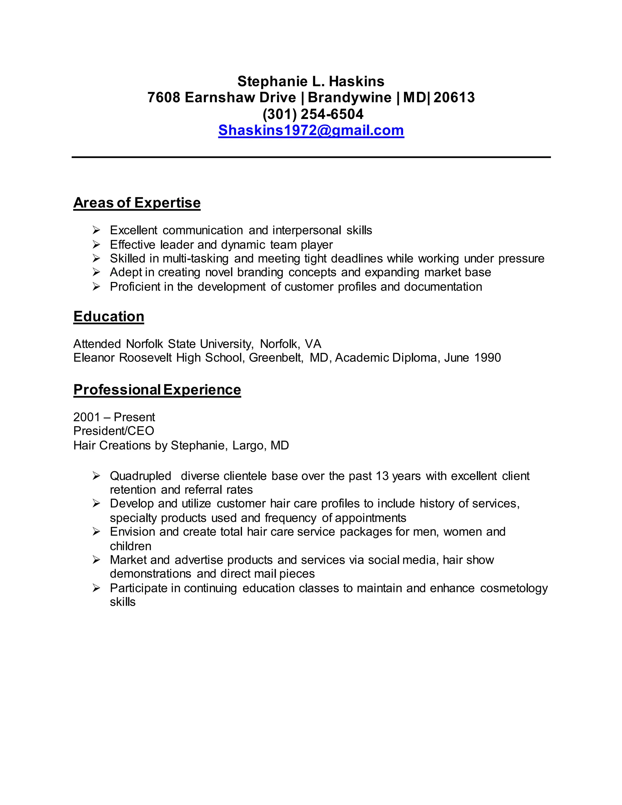 stephanie resumes | PDF