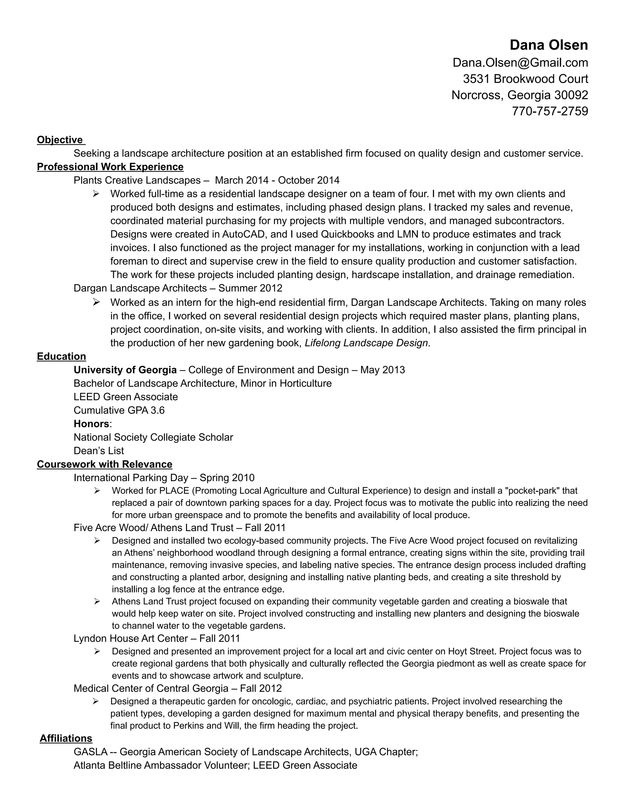 DanaOlsenResume | PDF