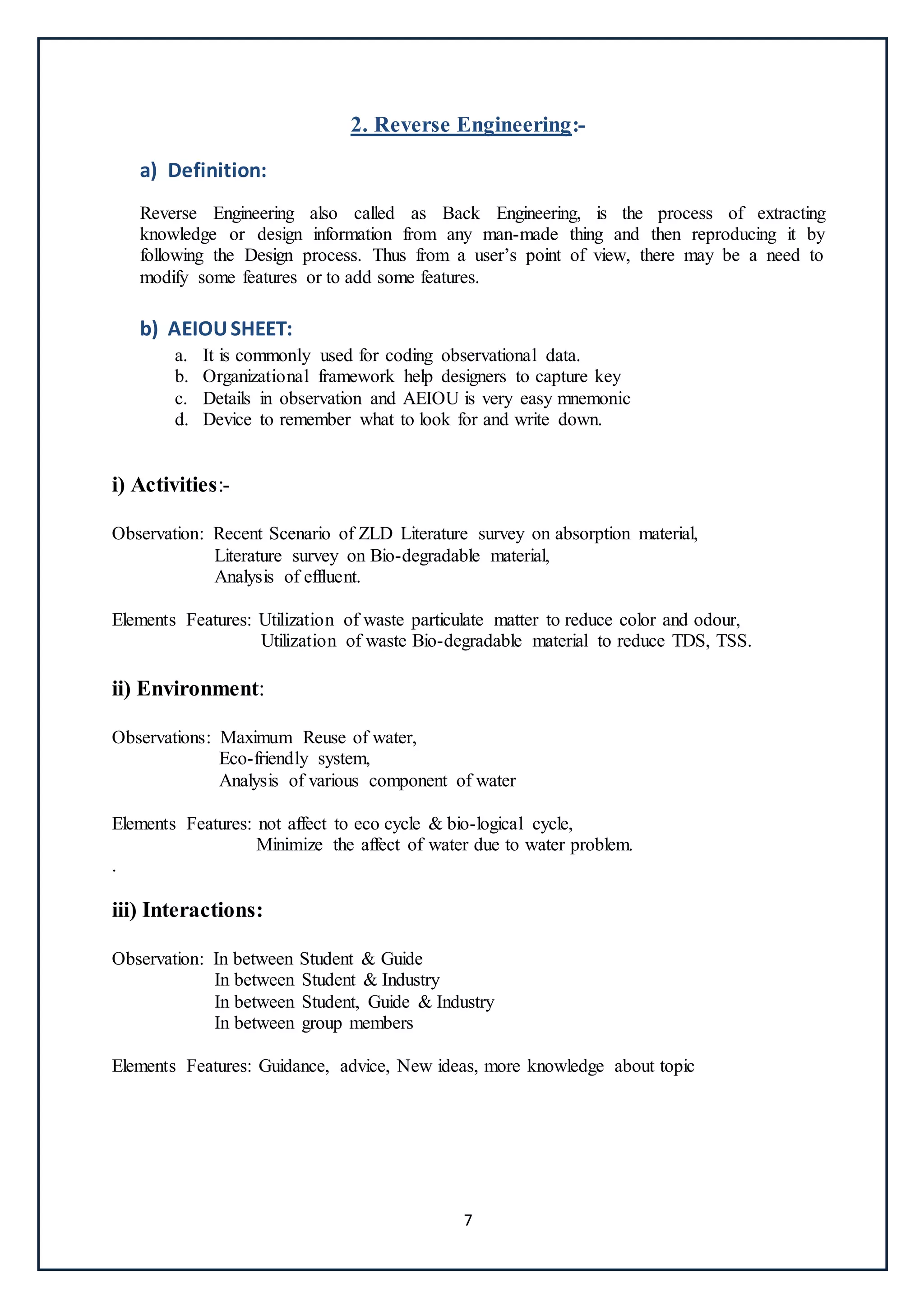 Design Engineering-2 Report | DOCX