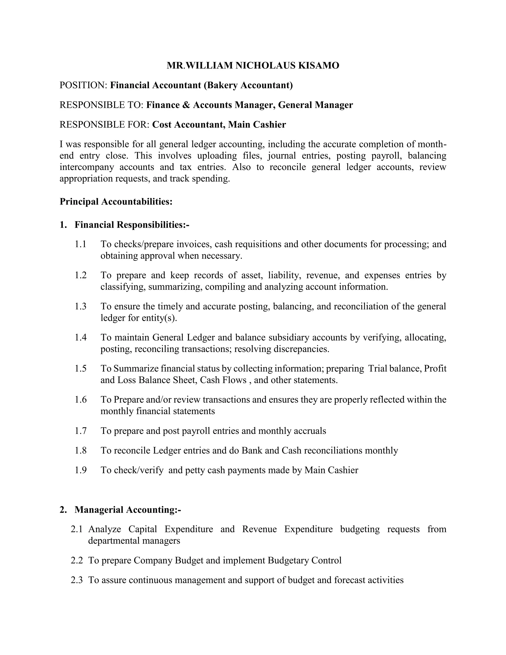 FINANCIAL ACCOUNTANT RESPONSIBILITIES. | PDF