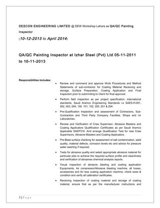 Sarmad Azeem Cheema - BGAS Gr 2 Coating Inspector (1) | DOC