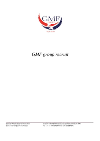 ABOUT GMF GROUP RECRUIT | PDF