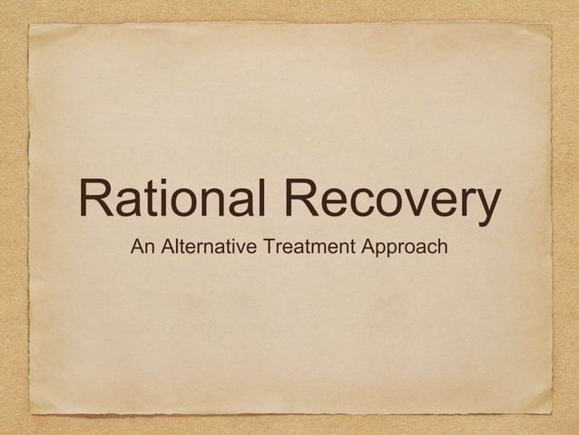 Rational Recovery by D.F. Barnwell, Presentation, PPT ver | PPT