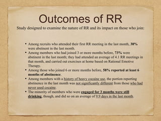 Rational Recovery by D.F. Barnwell, Presentation, PPT ver | PPTX