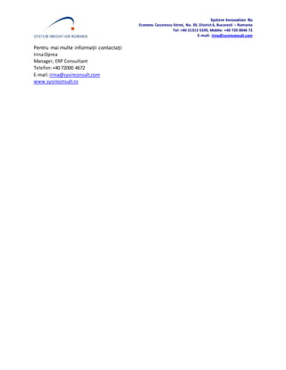 Ce noutati aduce ultima generaatie a SAP Business One | PDF | Free Download