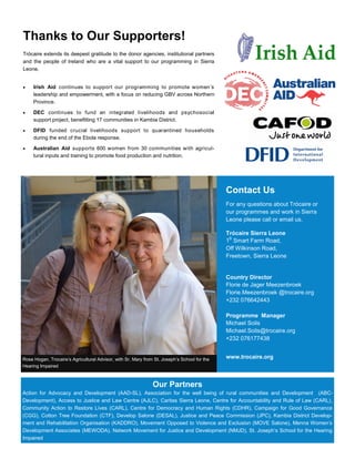 Trocaire Newsletter Spring 2016 | PDF