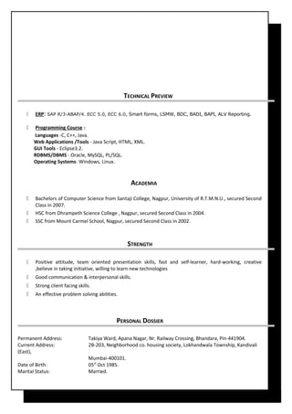 Resume_ Shweta Parate1 | PDF