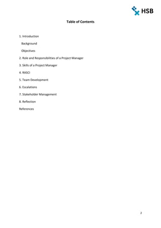 Project Management Report | PDF