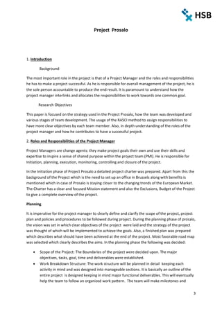 Project Management Report | PDF