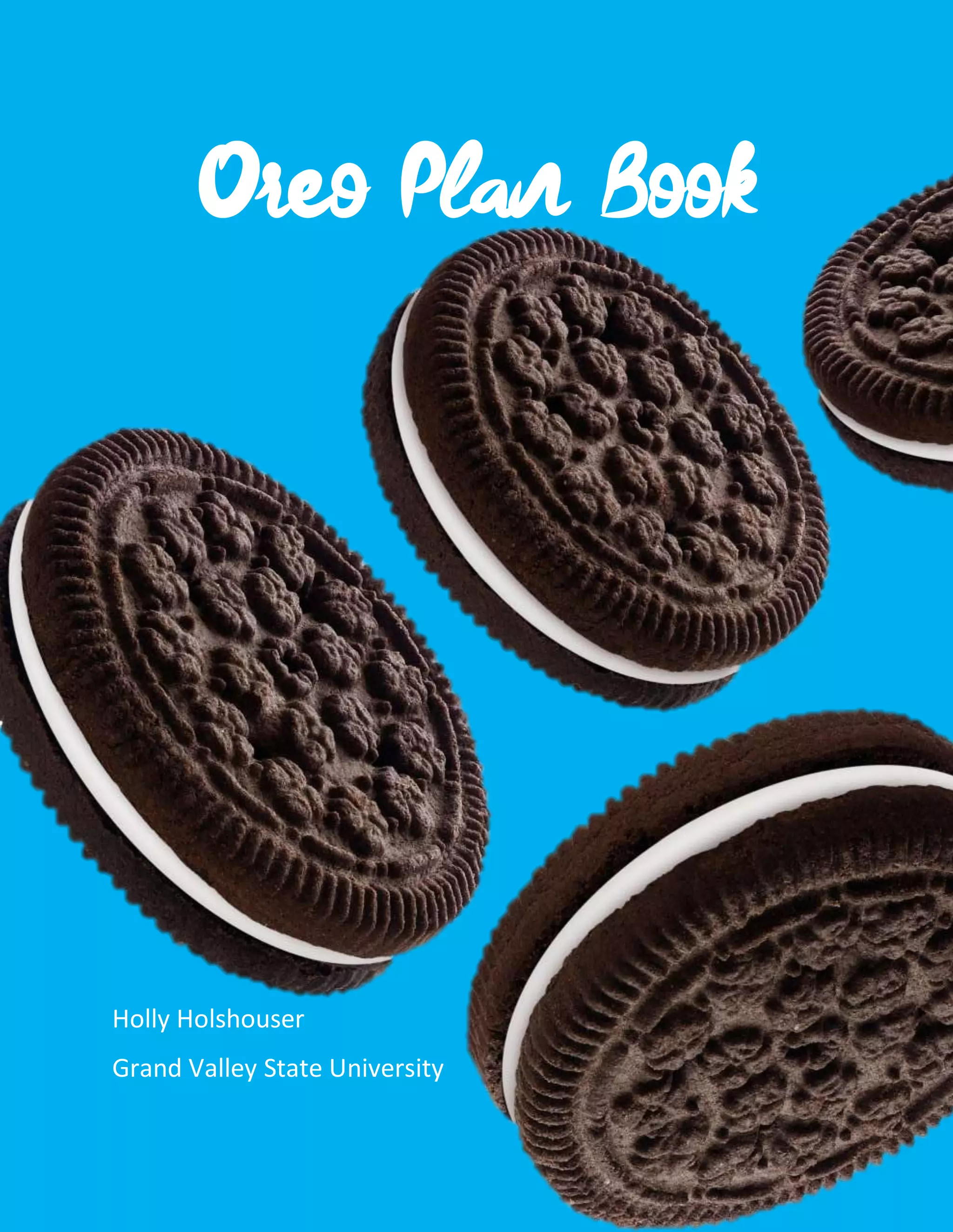 Oreo Plan Book final | PDF | Food & Drink