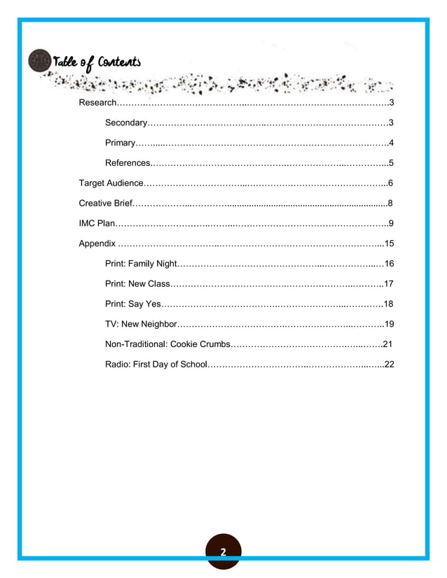 Oreo Plan Book final | PDF | Food & Drink