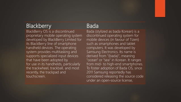 Mobile Operating | PPT