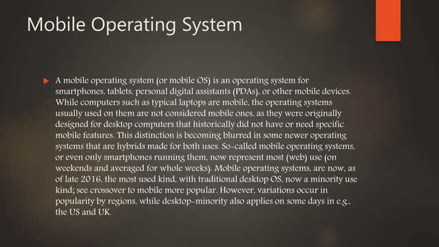 Mobile Operating | PPT