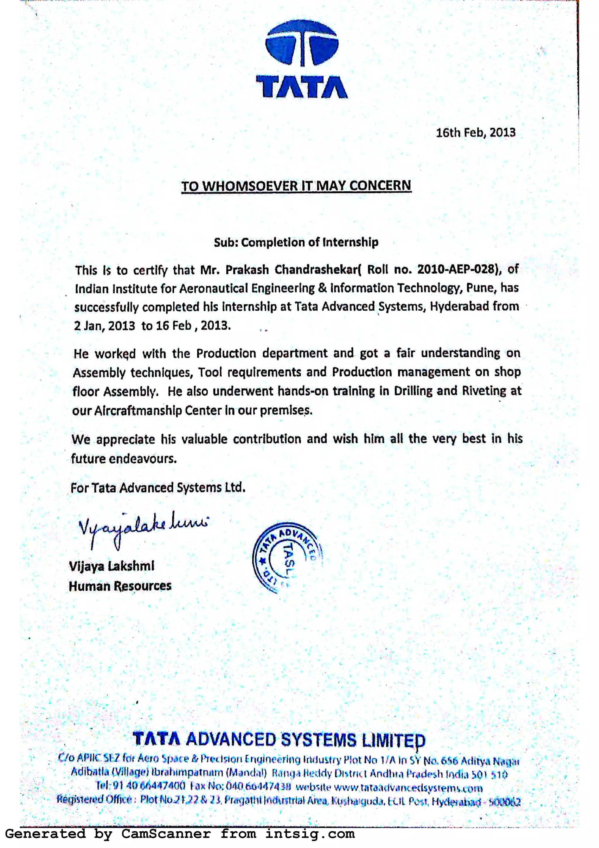 tasl certificate | PDF