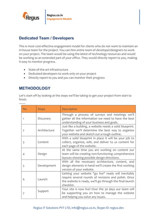 Engagement Models | PDF | Web Development | Internet