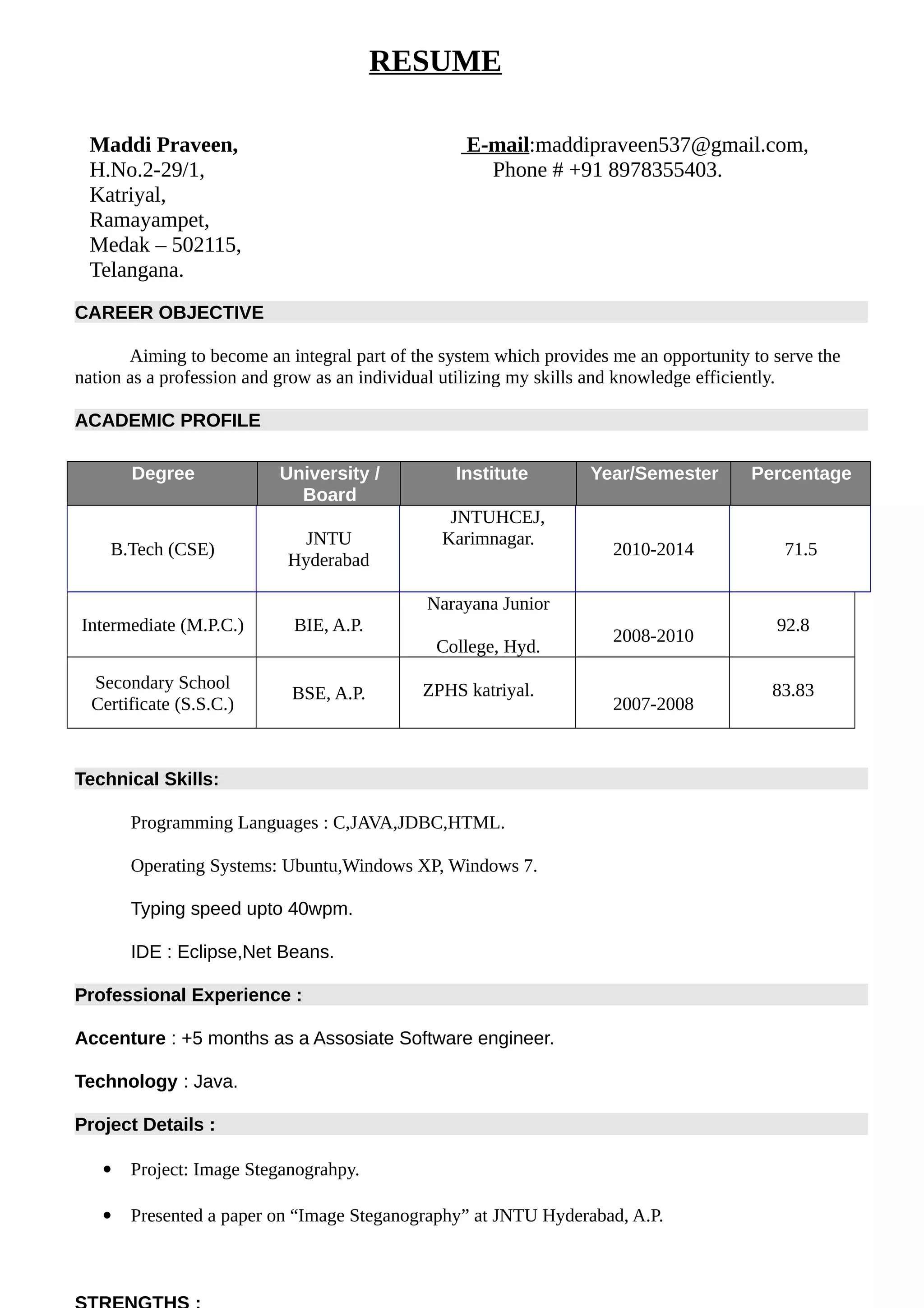 Resume-accy | PDF