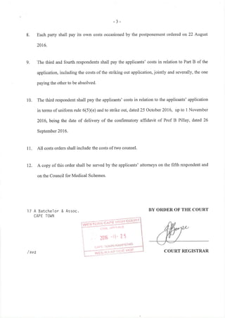 Final Filed Court Order - 14 November 2016 | PDF