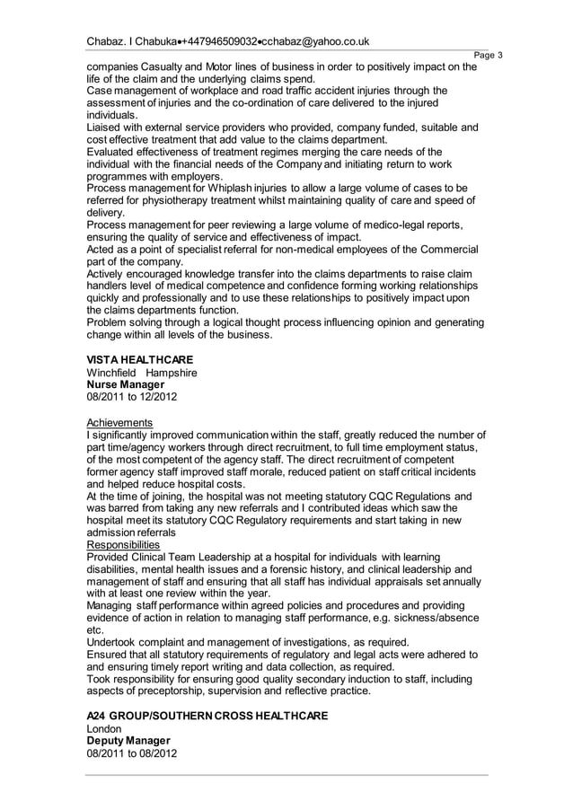 Chabuka CV2015 | DOCX