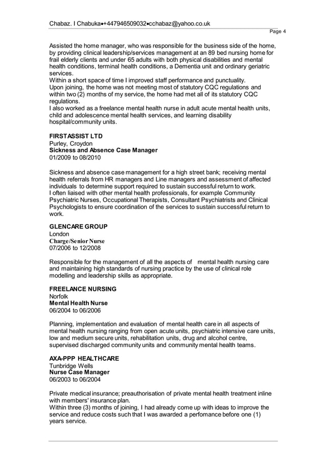 Chabuka CV2015 | DOCX