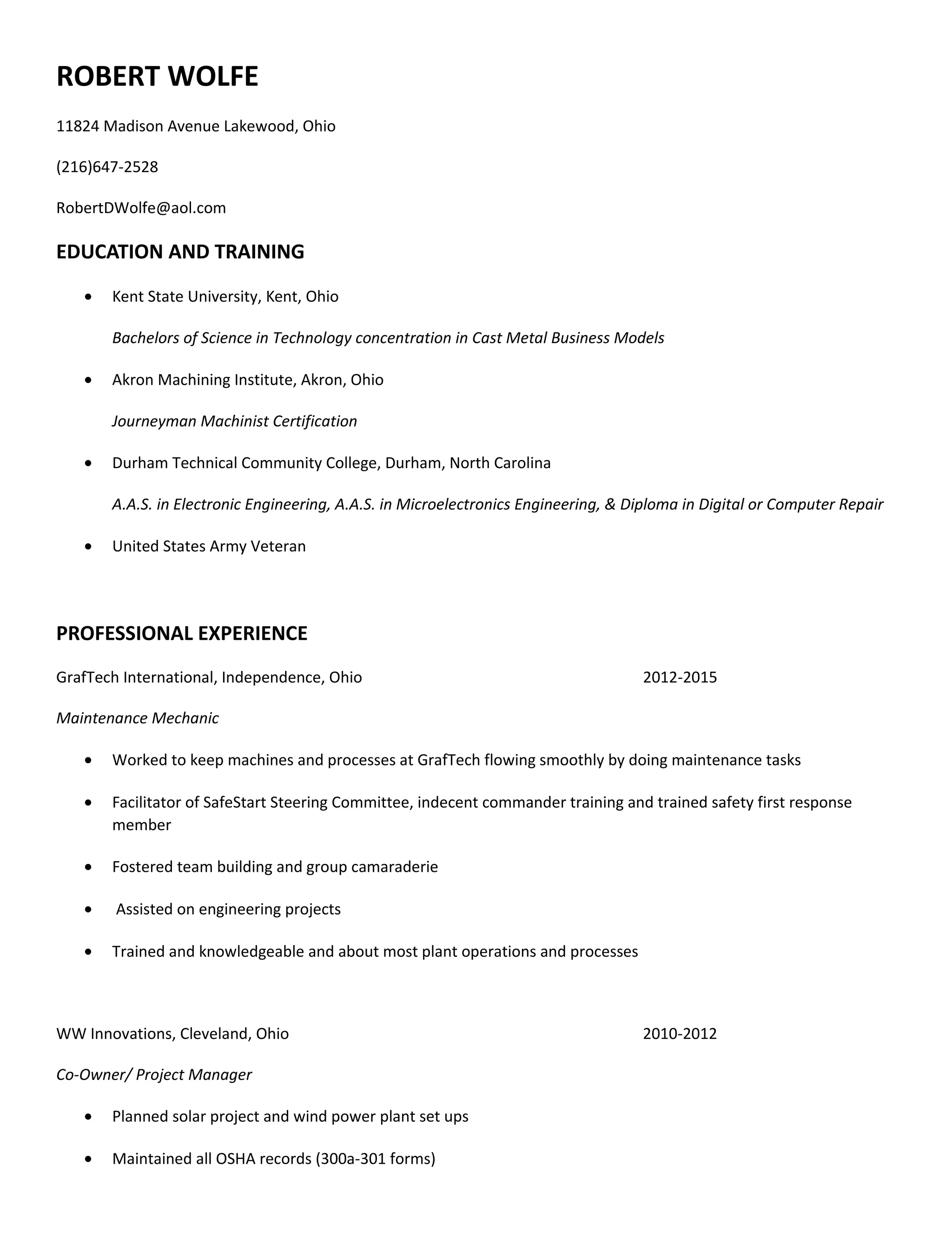 resume open 2015 | DOC