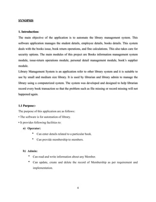 Library management project | PDF