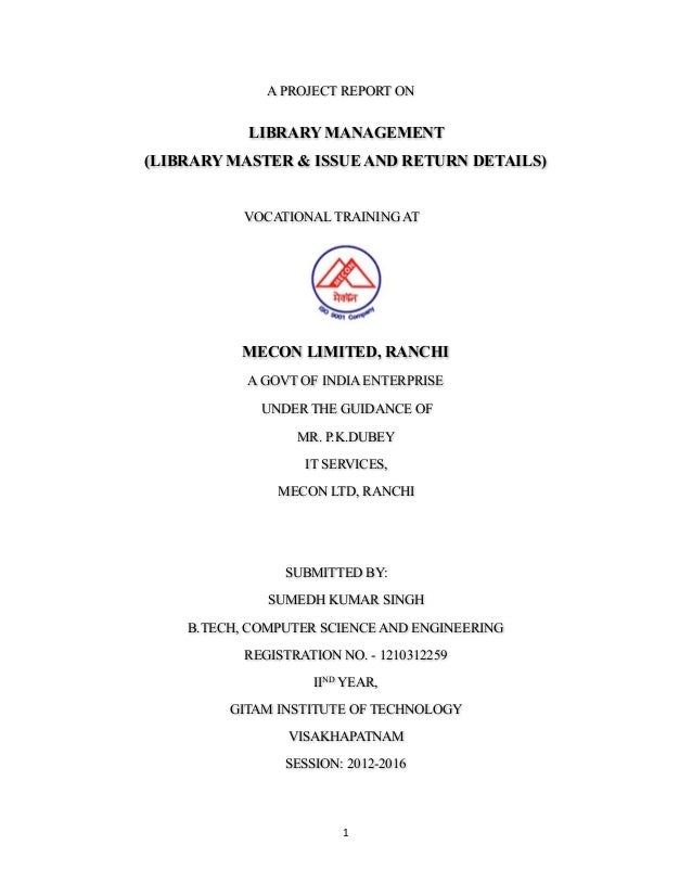 Library management project