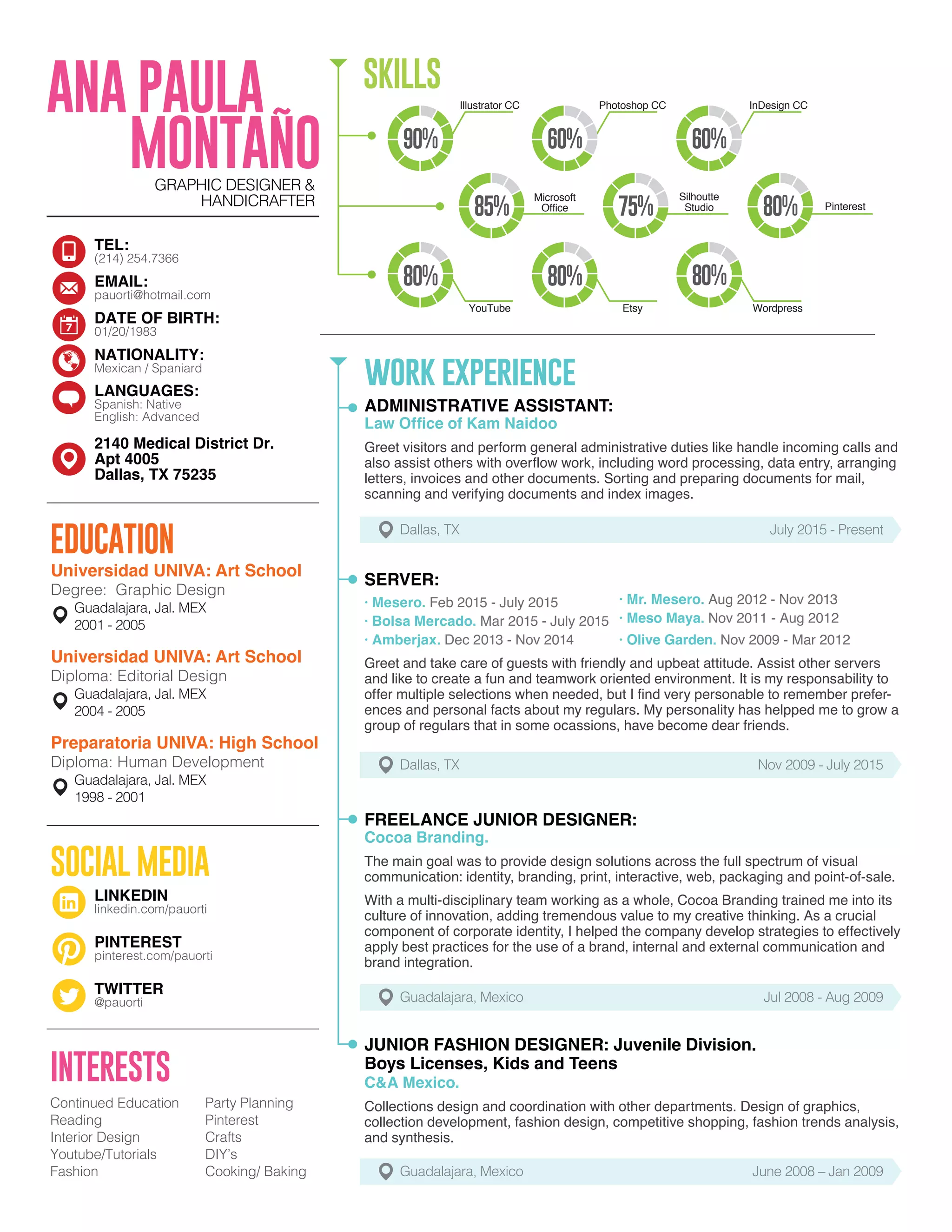 Resume - Ana Montano | PDF