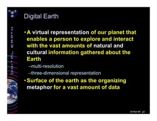 Geography of Digital Earth | PPT