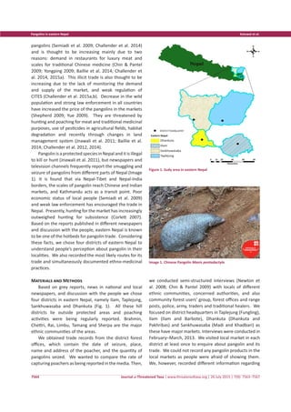 Pangolins in Eastern Nepal;Trade and Ethno-Medicinal Importance | PDF