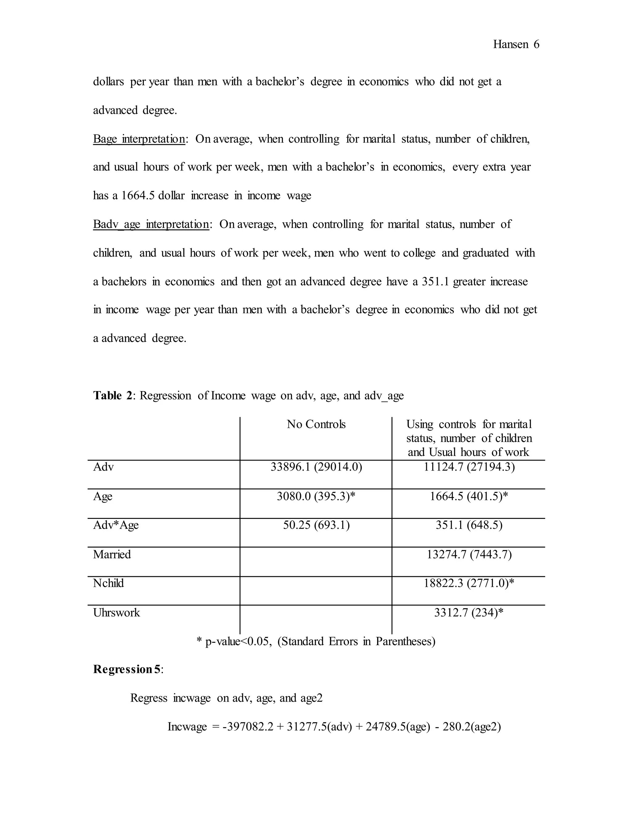 Econometrics Final Project | DOCX