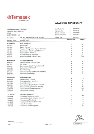 Diploma academic transcript | PDF