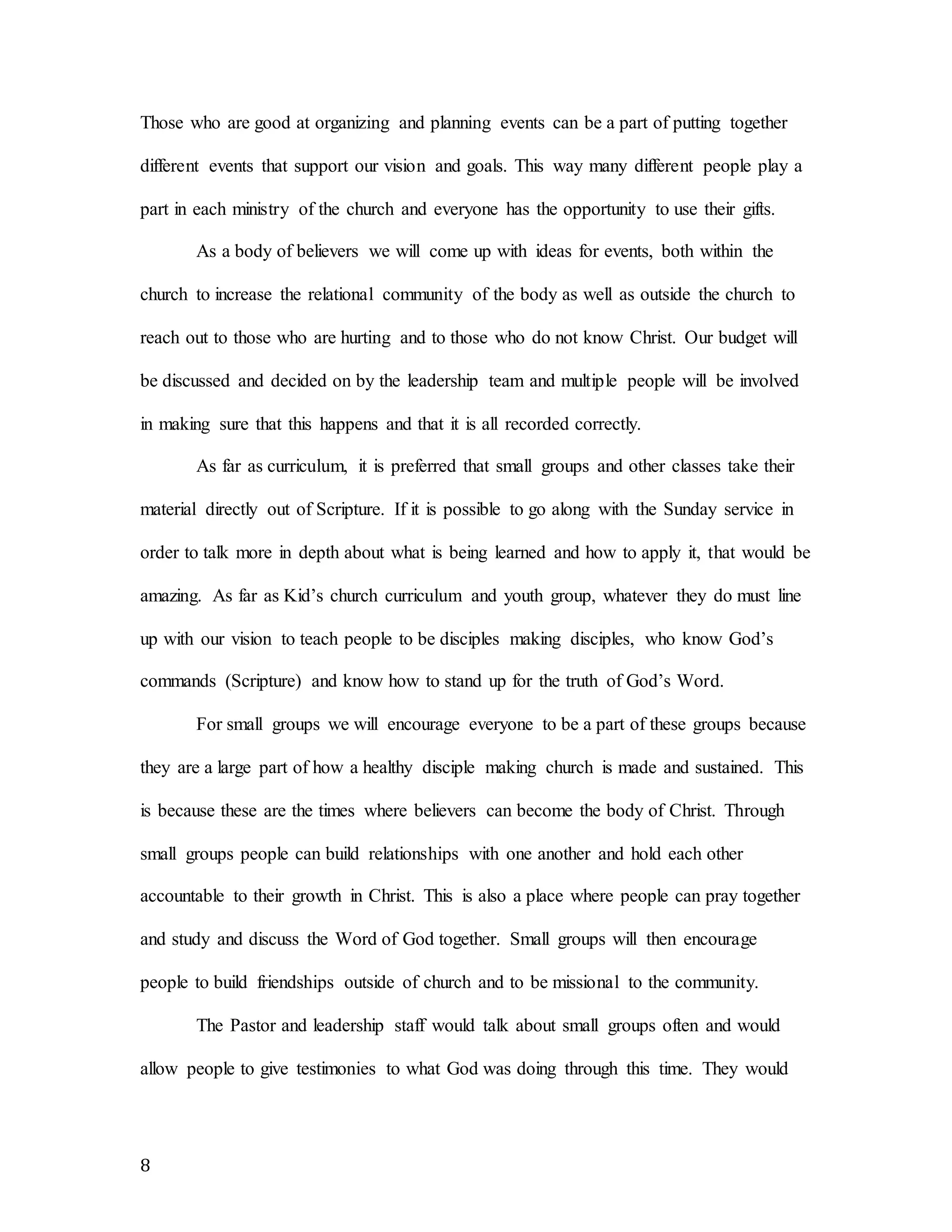 Disciple Making Plan | DOCX | Christianity | Religion & Spirituality