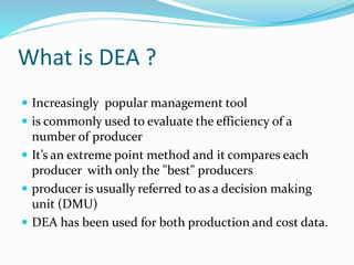 Dea analysis | PPT