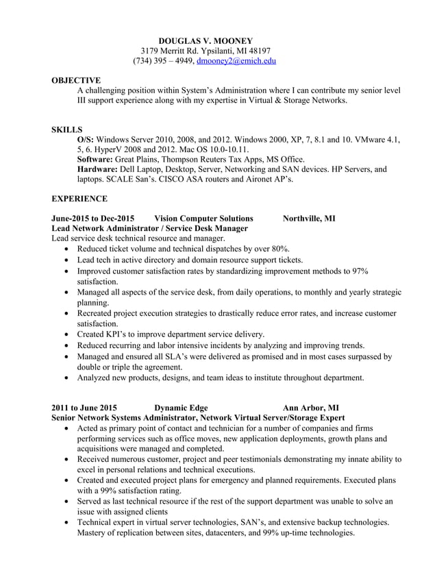 Resume-DVM-122715 | PDF