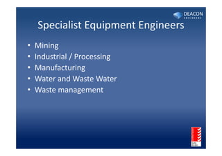 Deacon Engineers profile 2015 | PPT