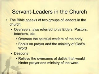 A Deacon is a Servant - 1 Timothy 3:8-13 | PPTX