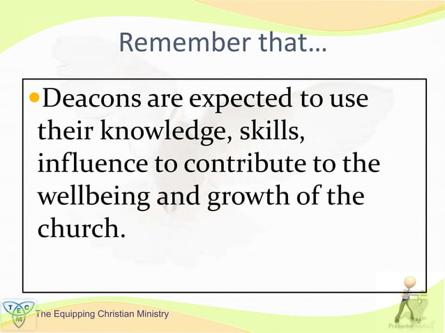 Deacons Training - Serving by Contributing | PPTX