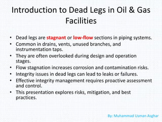 Dead-Legs Integrity Management.pdfhhhhjjjjjj | PDF