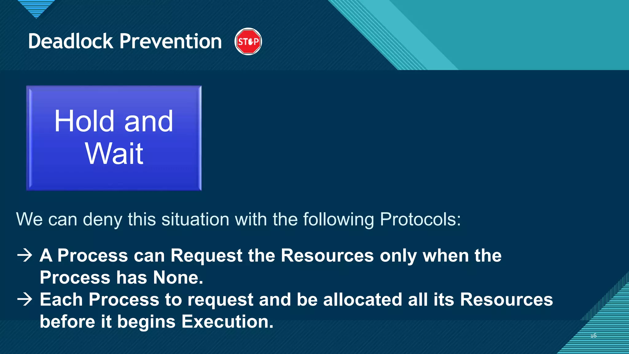 DeadLock in Operating-Systems | PPTX