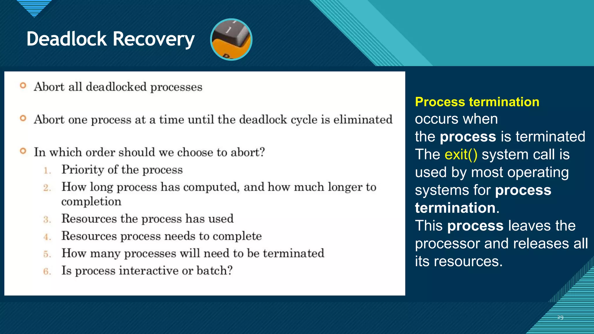 DeadLock in Operating-Systems | PPTX