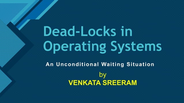 DeadLock in Operating-Systems | PPTX