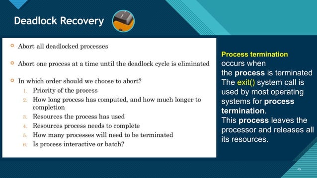 DeadLock in Operating-Systems | PPTX