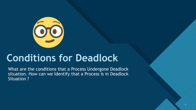 DeadLock in Operating-Systems | PPTX