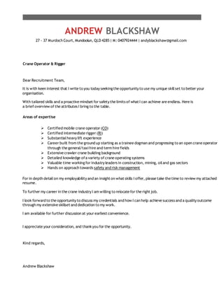 Cover Letter | PDF