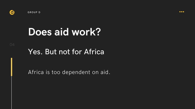 Group Task Presentation: Dead Aid by Dambisa Moyo | PDF | Personal Finance