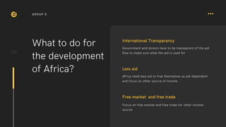 Group Task Presentation: Dead Aid by Dambisa Moyo | PDF | Personal Finance